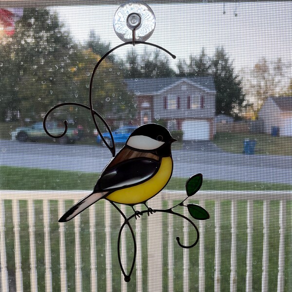 Carolina Wren Stained Glass Window Hanging Bird Decor Best Friend ...