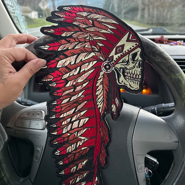 INDIAN SKULL Patch for Custom Biker Vest - Etsy