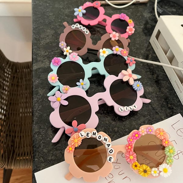 DIY Kit Kid Summer Craft Personalized Daisy Sunglasses Craft for Kid ...