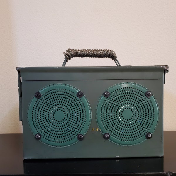 MAX POWER Bluetooth Ammo Can Boombox. Completely Assembled 50W+50W ...