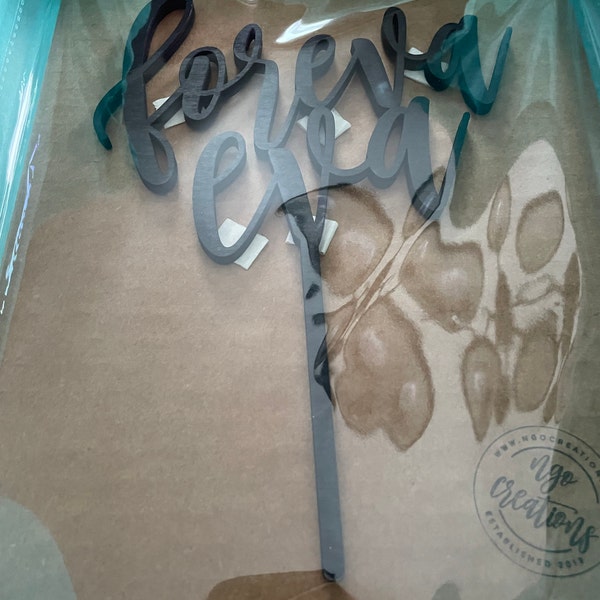 Foreva Eva Wedding Cake Topper, 6.5"w Inches - VERSION 2, Forever ...