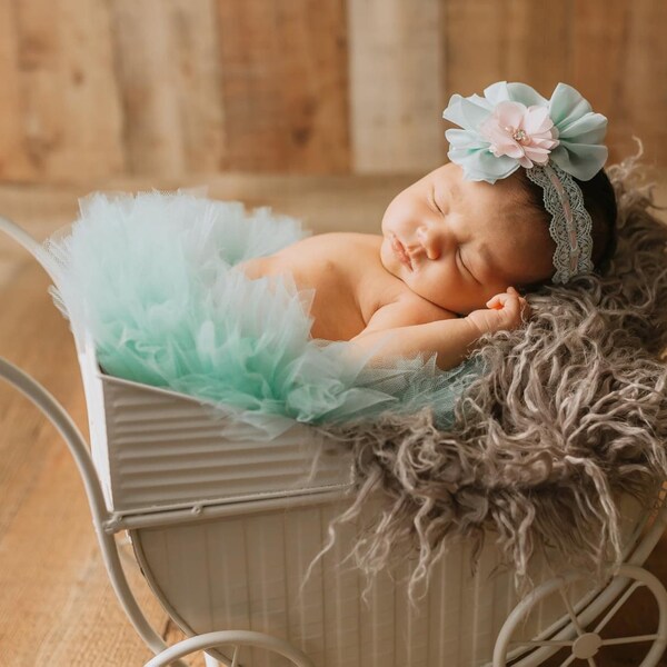 Baby Tutu Set,newborn Tutu Set,baby Tutu and Headband,baby Blue Tutu ...