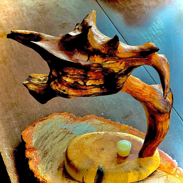 Hand Carved Solid Wood Abstract structure & Form 4 Twisted Nature ...