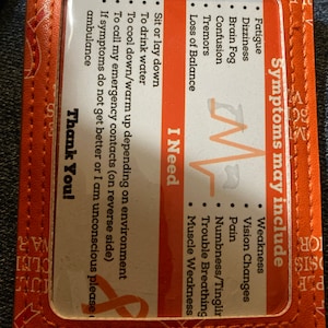 Pots Medical Card Package, Pots Syndrome, Pots Awareness Wallet Insert ...