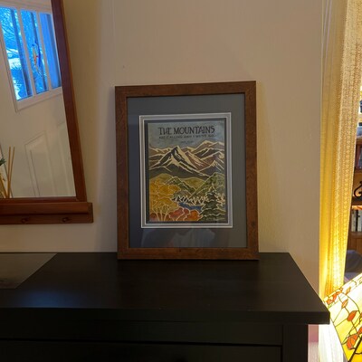 Robert Frost Two Roads: Artwork by Julie Leidel - Etsy