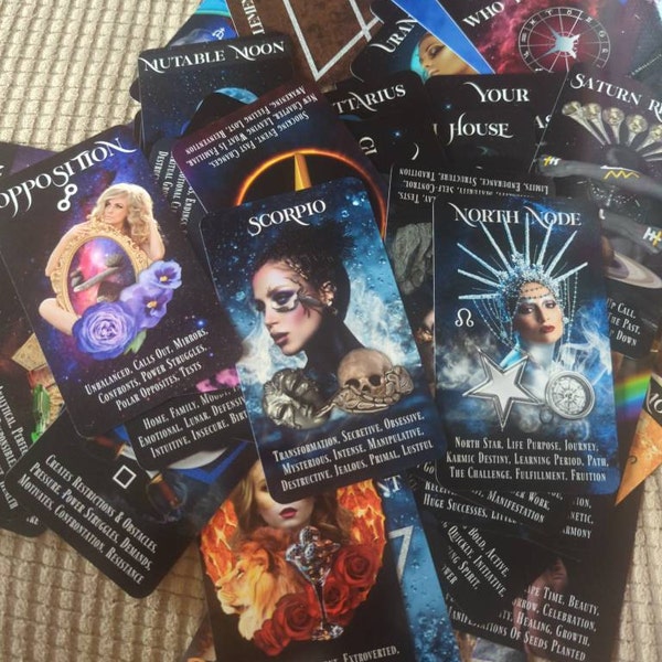 STARGAZING Oracle Deck, Astrology, Zodiac, Moon Phases, Planets - Etsy