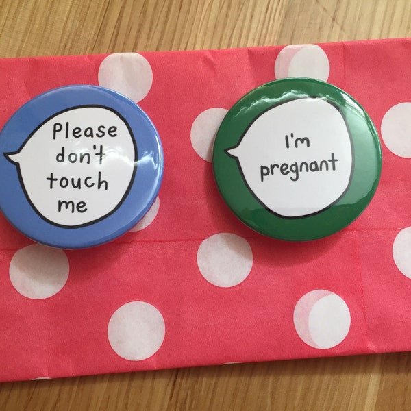 I'm Pregnant - Pregnancy Pin Badge Button - Etsy