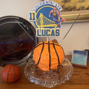 Inspired by Los Angeles Lakers NBA Team Cake Topper Personalised Cake ...