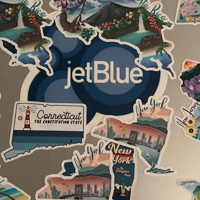 2 New York State Stickers Hand Drawn Design Matte Laminated - Etsy