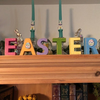 EASTER BLOCKS for Easter Word and Home Decor - Etsy