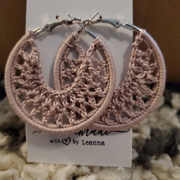 Beginner Friendly Scalable Crochet Pattern, Crochet Hoop Earrings PDF ...