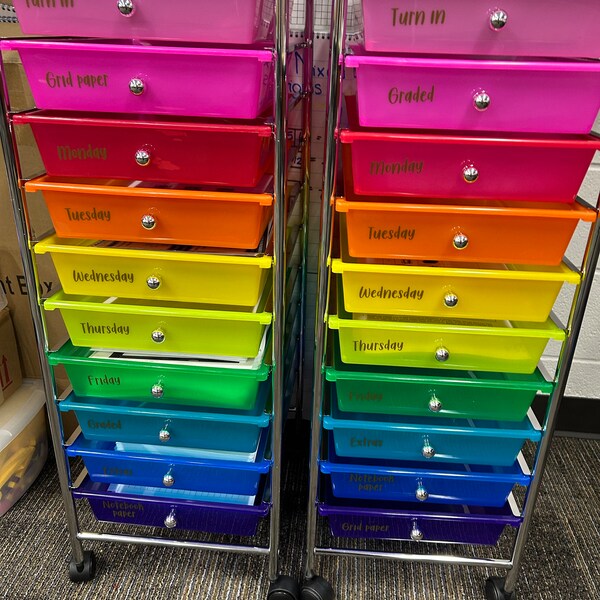 Set of 10 Teacher Labels, Stickers, Drawer Labels, Drawer Stickers ...