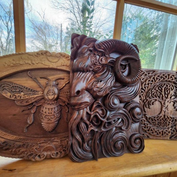 Aries, 3D STL Model for Cnc Users, CNC Router Engraver, V-carve, Artcam ...