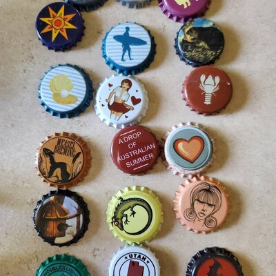 Spring Flowers Bottlecap Magnet - Etsy