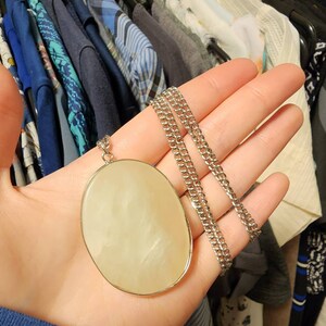 Long Pale Lemon Yellow Jade Chunky Necklace With Golden Accents, Gift ...