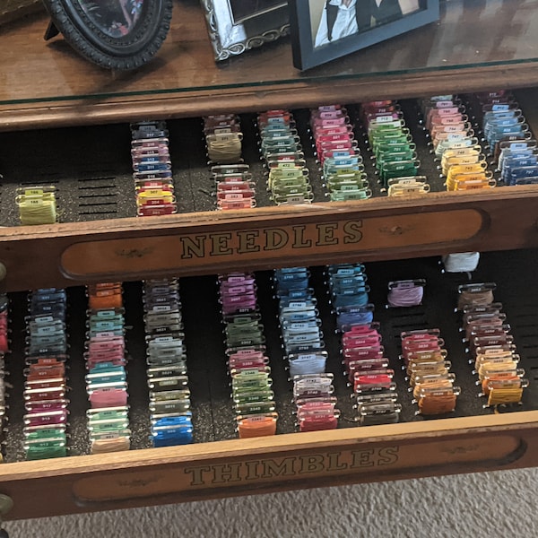 DMC Floss Labels - Solid Color, Floss Image and White. - Etsy