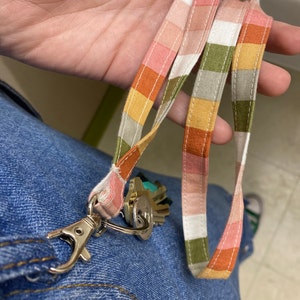 Spring Fabric Lanyards Spring Lanyards Floral Pastel Lanyard Spring ...