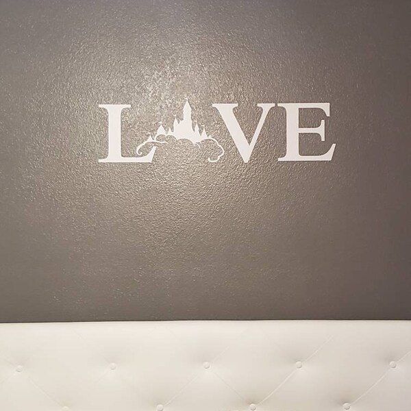 Love Quote Wall Decal Disney Vinyl Wall Lettering Sticker Disney Wall ...