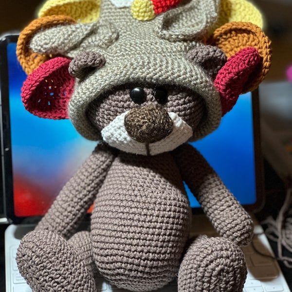 Crochet Pattern Pyjamas Sleepwear Clothes for 18cm Toy / AMIGURUMI PDF ...