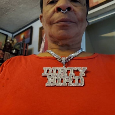 Hot Trendy Icy Nameplate With Heartbail, Personalized Letters Pendant ...