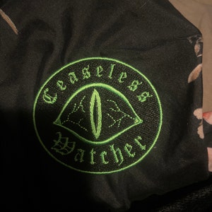 Ceaseless Watcher Patch Fully Embroidered, Horror Podcast Badge, MAG ...