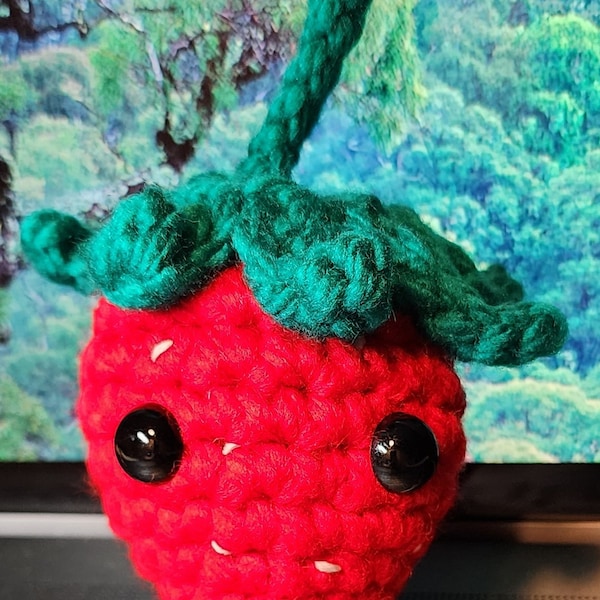 Stuart the Sweet Strawberry Crochet Pattern - Etsy