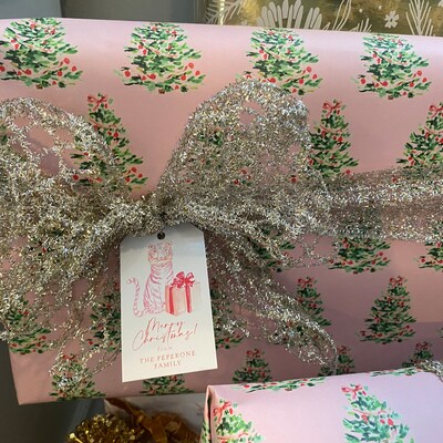 Christmas Door Wrapping Paper, Classic, Decorative Christmas Doors ...