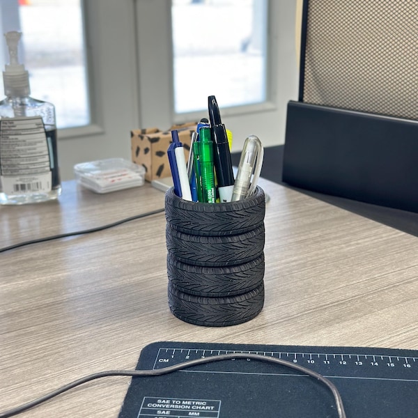 Mini Dumpster Desk Organizer Colorful Miniature Office Storage Trash ...