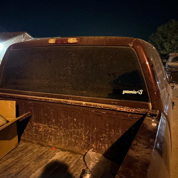 Custom Text Vinyl Decal Car Window Banner Personalized Username JDM ...