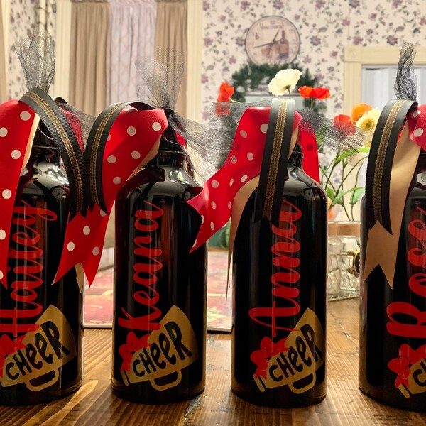 Personalized Cheer Water Bottles - Cheerleading - Cheer Team Gift ...