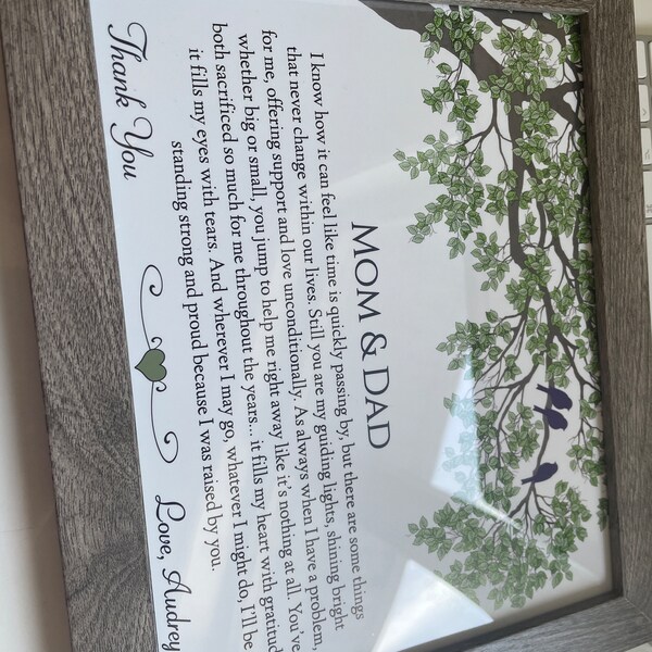 Personalized Mom and Dad Gift Parents Gift Christmas Gift for Parents ...