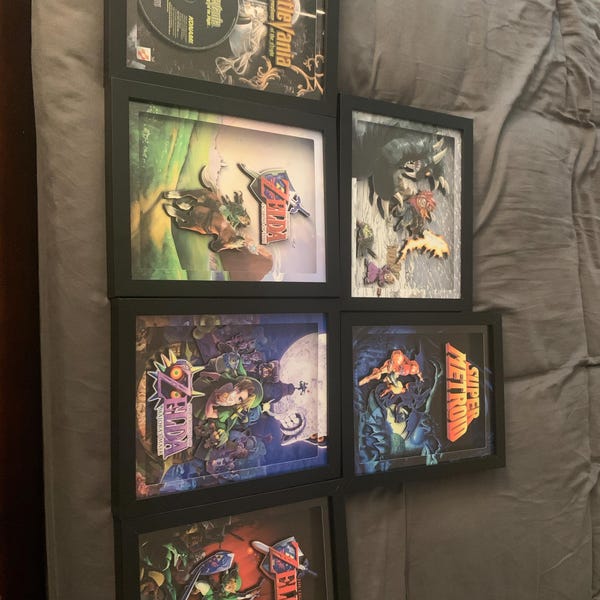 Chrono Trigger Deluxe Shadow Box Framed Art (select a Size) (optional ...