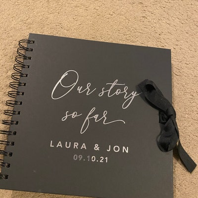 Personalised Couple Scrapbook for First Anniversary or Wedding Our ...