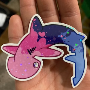 Custom Pride Shark Sticker Commission Pride Lgbt Sticker Commissions ...