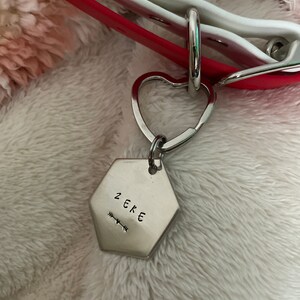 Heart Split Ring, Hardware Add on for Pet Id Tags. - Etsy