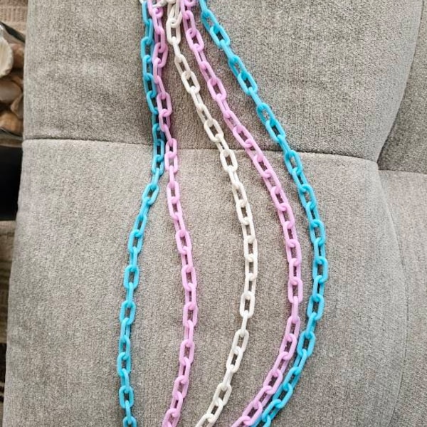 Colorful Layered Clip-on Chain, Cute Wallet Chain, Rainbow Pride Color ...