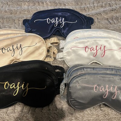Custom Eye Mask Personalized Sleep Mask Custom Satin Eye Mask ...