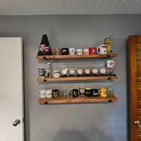 Pipe Hangers for Industrial Floating Shelves, Iron Shelf Brackets ...