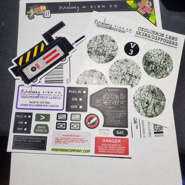 Spirit Halloween Ecto Goggle Labels - Etsy