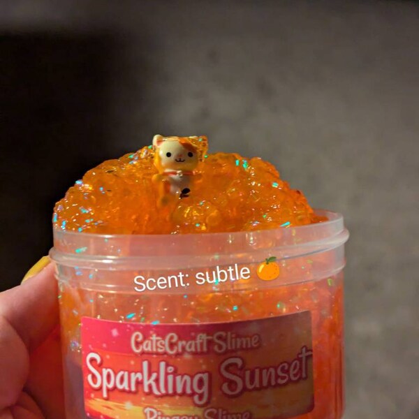 Slushie Slime candy Cauldron SCENTED Purple Crystal Clear Slushee Bead ...