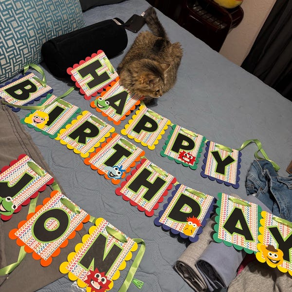 Muppets Banner, Muppets Happy Birthday Banner, Muppets Party ...