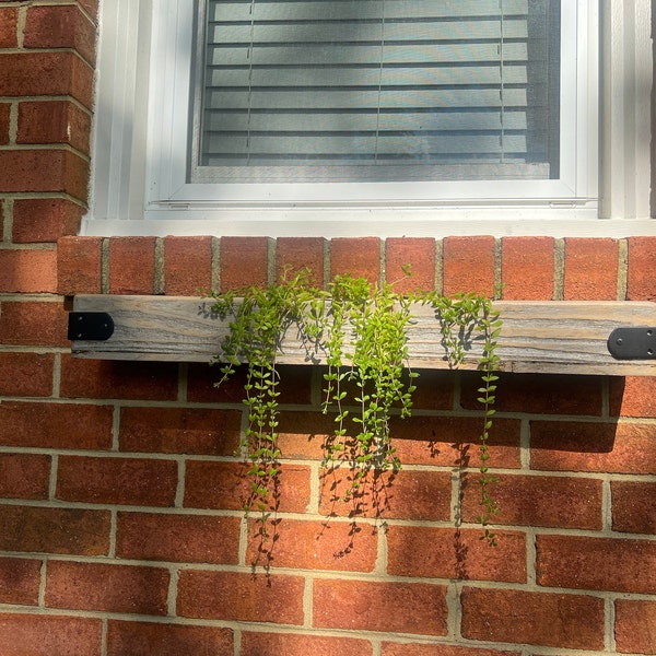 Reclaimed Wood Planter Box: Rustic Window Box, Succulent Herb Garden - Etsy