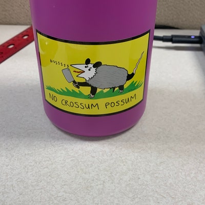 No Crossum Possum Sticker - Etsy
