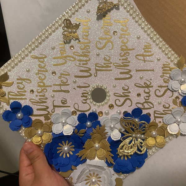 Custom Graduation Cap Topper Personalized Grad Cap - Senior Class of ...