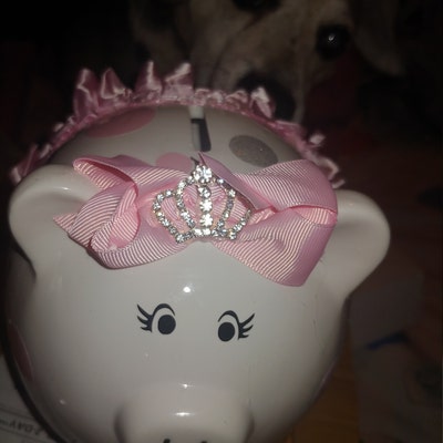 Personalized Light Pink Piggy Bank,polka Dot Piggy Bank, Banks for ...