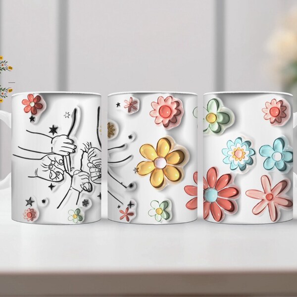 4 Different 15oz Mug Mock up Canva Template - Try Before You Buy, Full ...