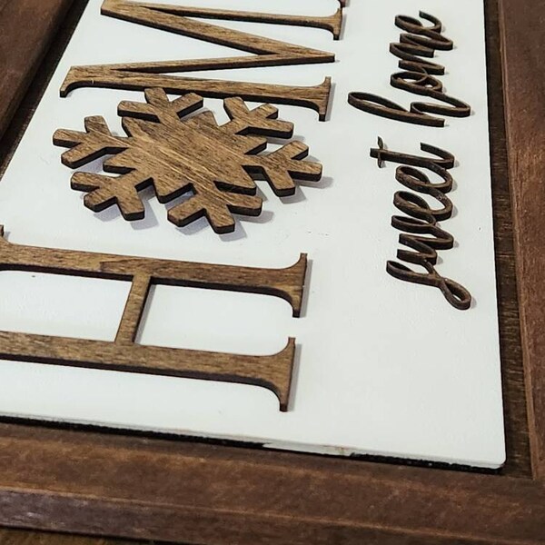 Interchangeable HOME Sign SVG File, Laser Cut Fridge Magnet - Etsy