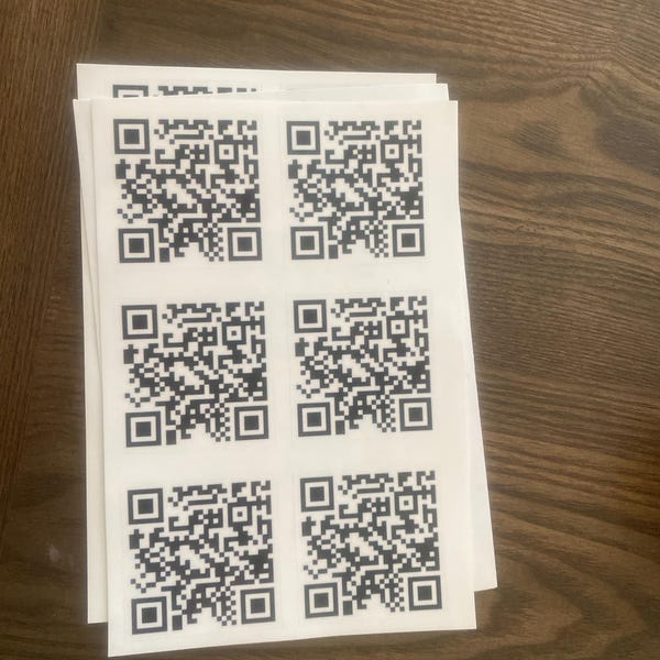 Waterproof, QR Code Stickers, Sticker Packs, QR Codes, QR Codes ...