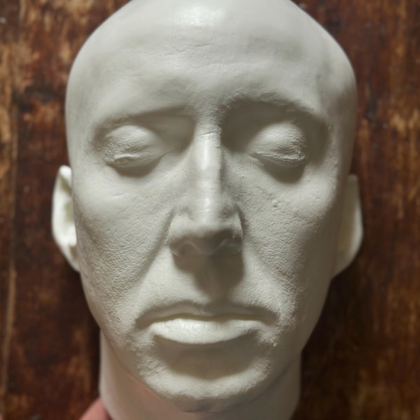 Life Mask KEANU REEVES Life Cast Plastic White Urethane Resin Special ...