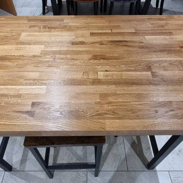 Solid Oak Kitchen Worktops | 2M & 3M Lengths | Free Cutting to Size ...